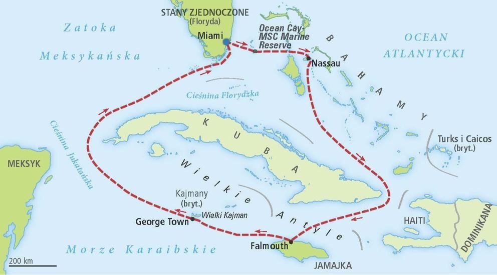 Rejs Karaiby - Bahamy, Jamajka, Kajmany z Miami - MSC Seascape - Stany ...